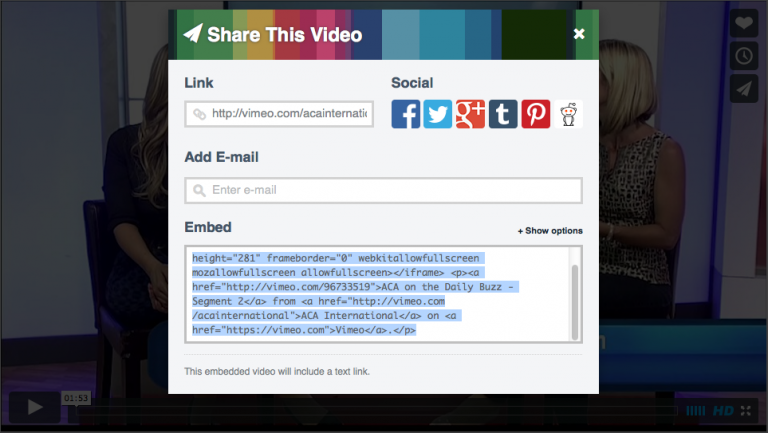 How to embed a Vimeo video into your Wordpress site - Lena Shore